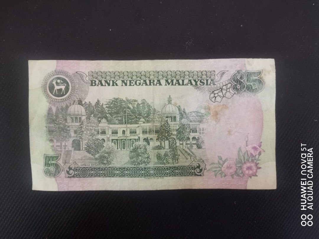 5th Series RM5 Sign Aziz Taha Prefix NA Banknote, Hobbies & Toys, Collectibles & Memorabilia ...