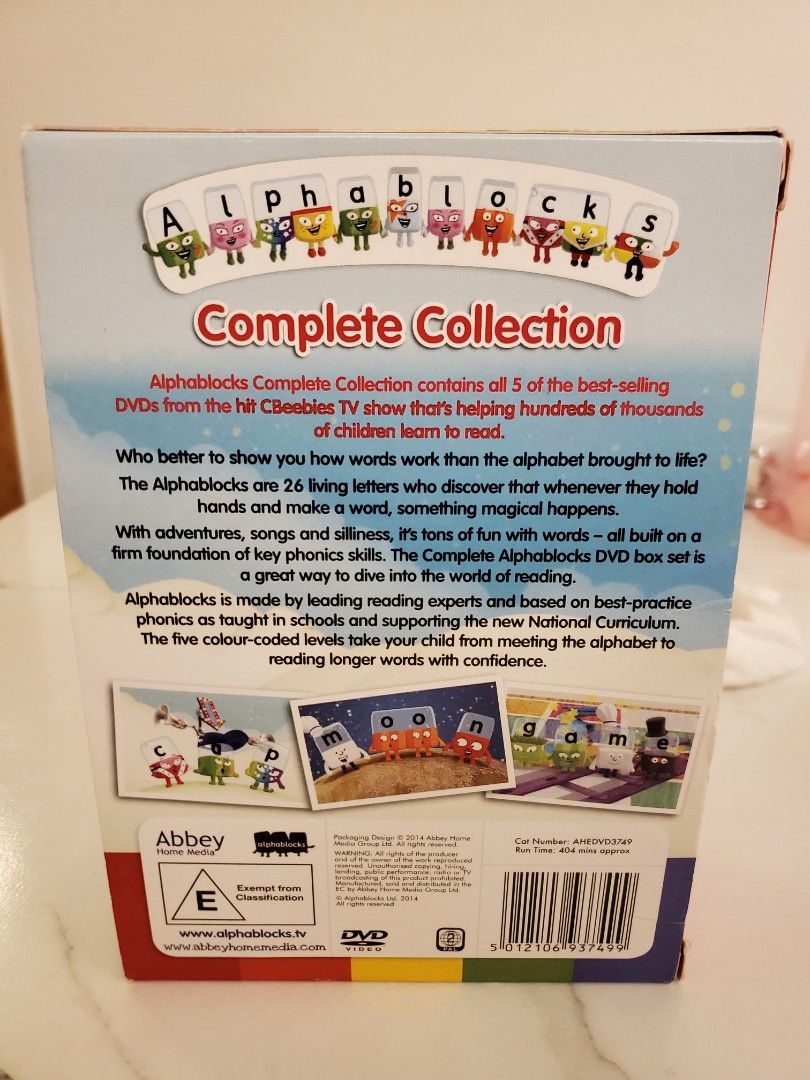 Abbey Alphablocks Complete Collection英語學習, 兒童＆孕婦用品, 嬰兒玩具 - Carousell