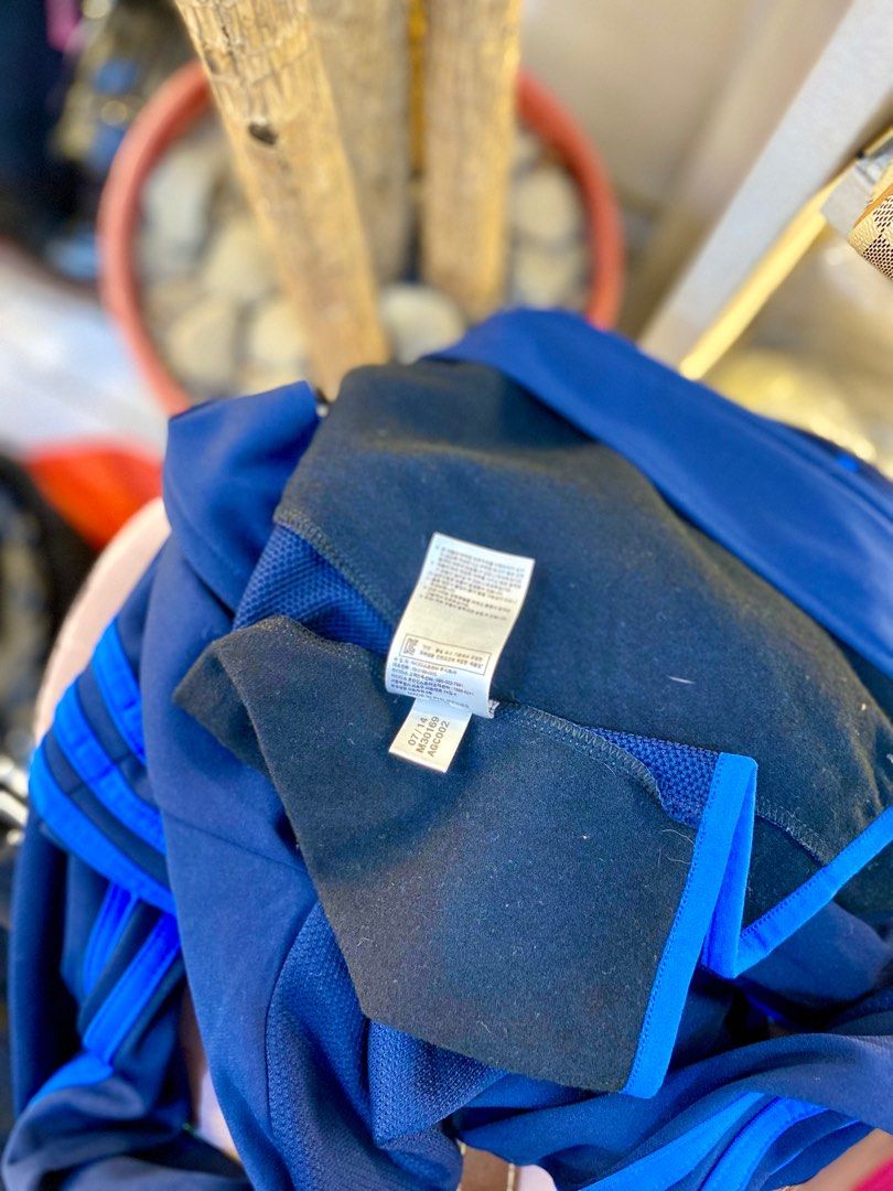 Adidas Dark Blue Track Jacket, Men's Fashion, Coats, Jackets and ...