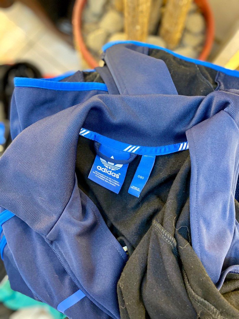 Adidas Dark Blue Track Jacket, Men's Fashion, Coats, Jackets and ...