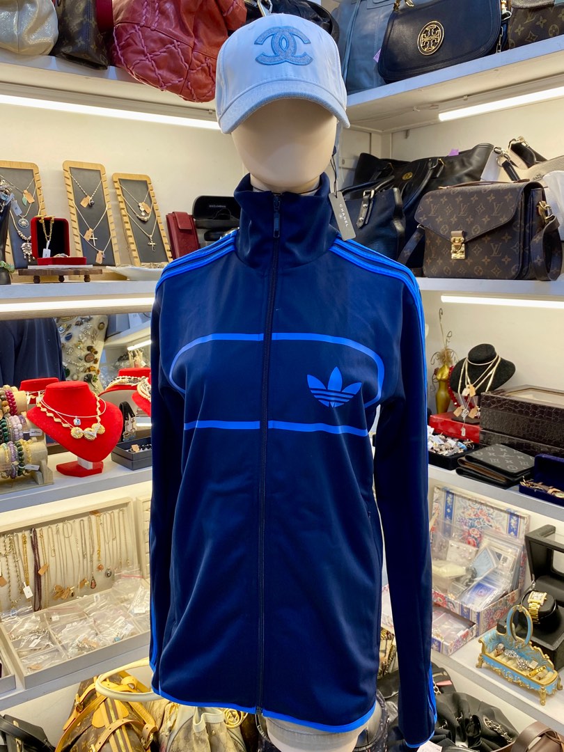 Adidas Dark Blue Track Jacket, Men's Fashion, Coats, Jackets and ...