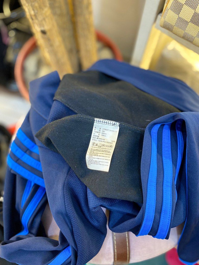 Adidas Dark Blue Track Jacket, Men's Fashion, Coats, Jackets and ...