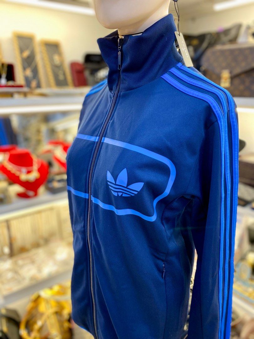 Adidas Dark Blue Track Jacket, Men's Fashion, Coats, Jackets and ...