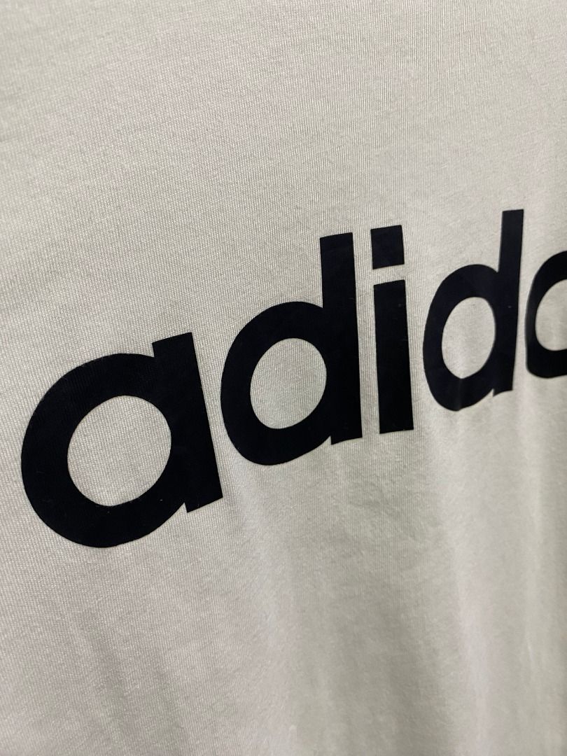 Adidas Script White Shirt, Men's Fashion, Tops & Sets, Tshirts & Polo ...