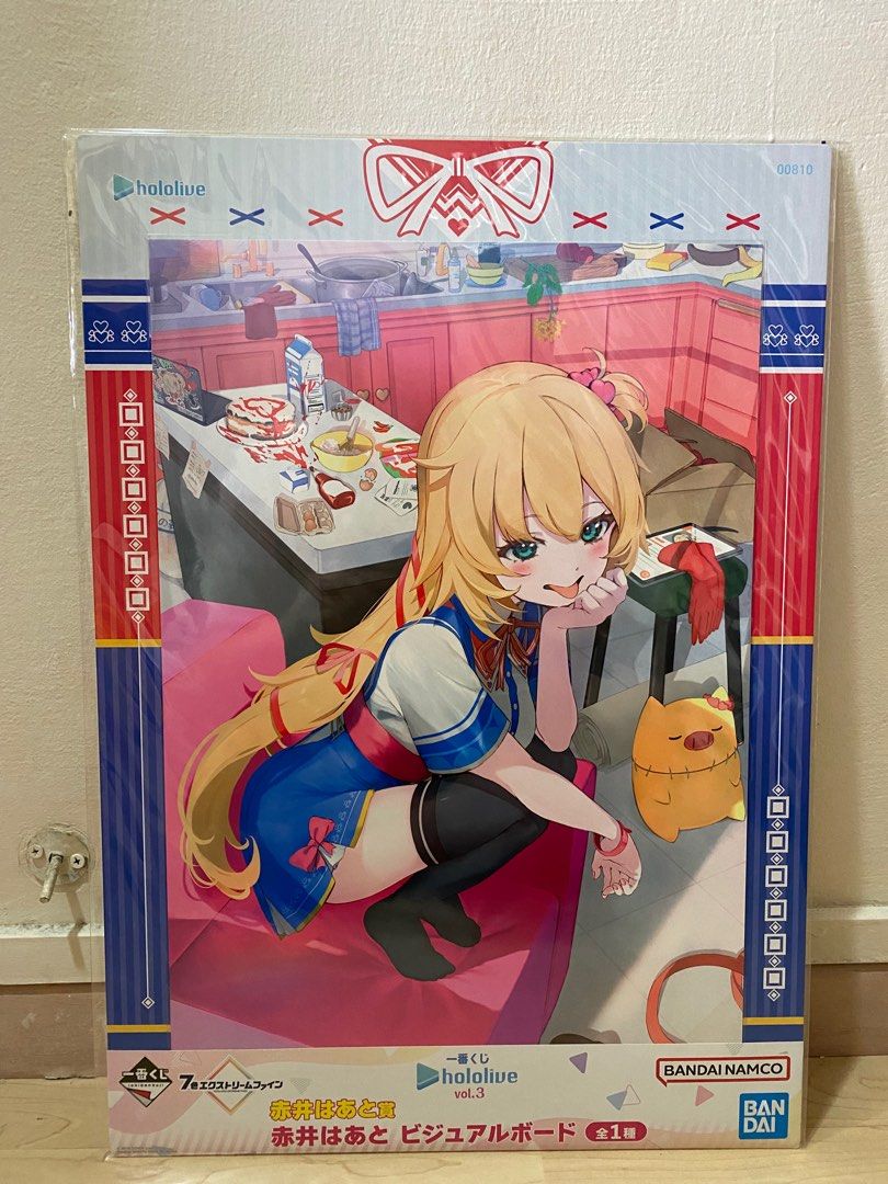 Akai Haato Hololive Kuji Visual Board, Hobbies & Toys, Toys & Games on ...