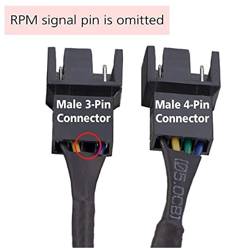 Akasa PWM Fan Splitter, 1 to 2 Ways 4-Pin PWM Fan, Speed Control PC ...