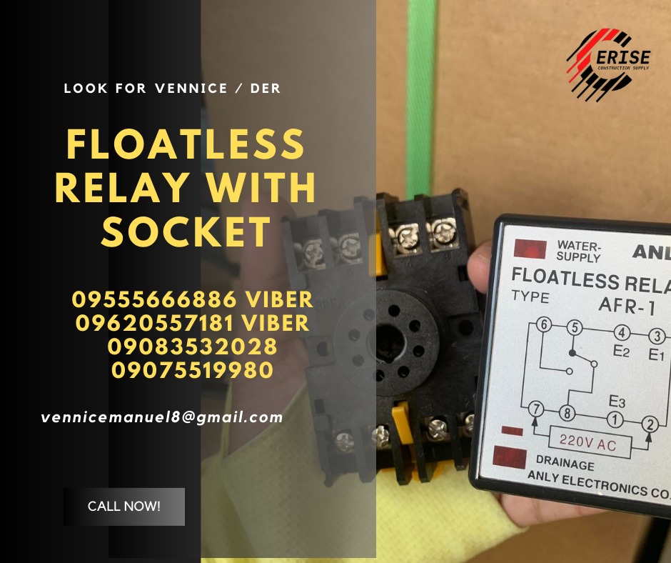 ANLY Floatless relay with socket, Commercial & Industrial, Construction ...