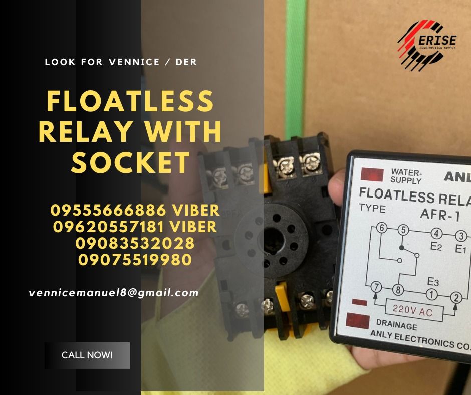 ANLY Floatless relay with socket, Commercial & Industrial, Construction ...
