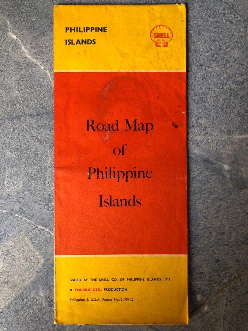 Antique Shell Road Map of Philippine Islands, Hobbies & Toys ...