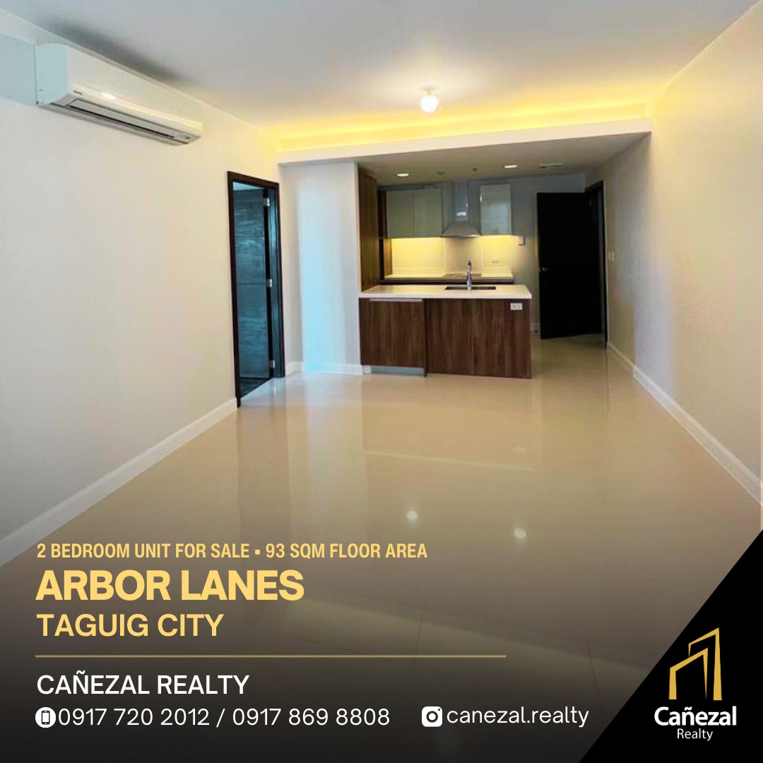 Arbor Lanes 2 Bedroom at 93 SQM Floor Area in Arca South, Taguig For ...