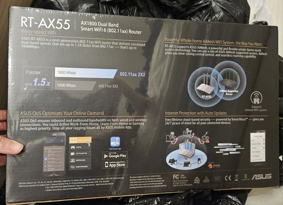 Asus AX1800 Dual Band Router, Mobile Phones & Gadgets, Mobile Phones ...