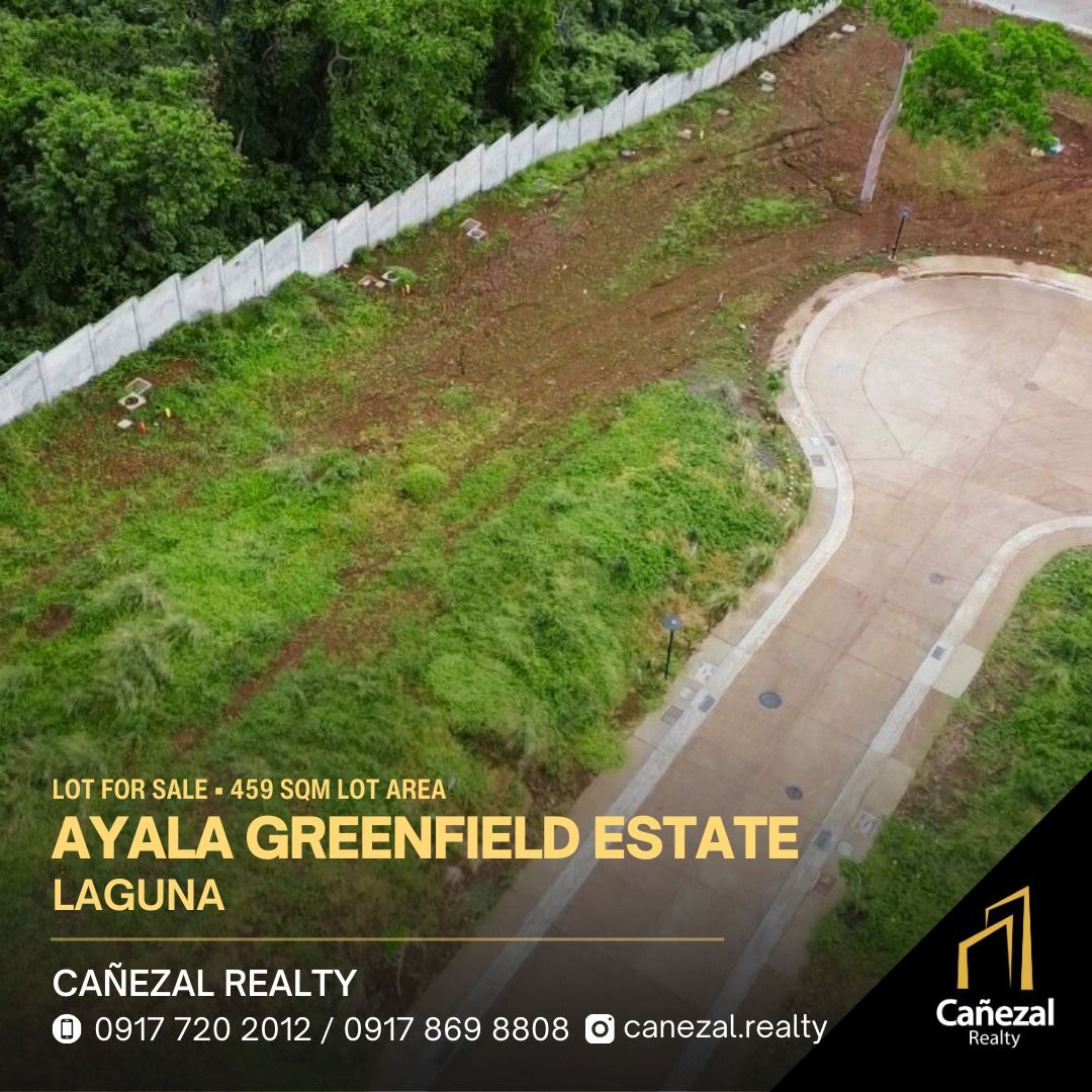 Ayala Greenfield Estates Phase 8C, Single Loaded Lot at 459 SQM Lot ...