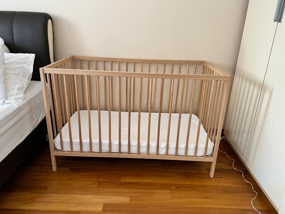 Baby Cot (IKEA SNIGLAR), Babies & Kids, Baby Nursery & Kids Furniture ...