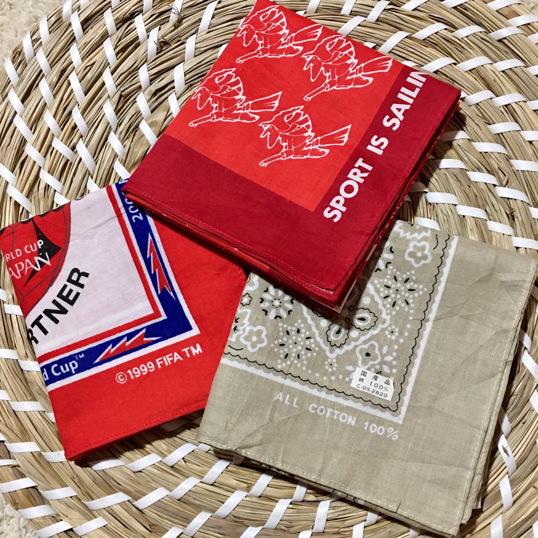 Bandana size japan handkerchief bundle, Men's Fashion, Watches ...