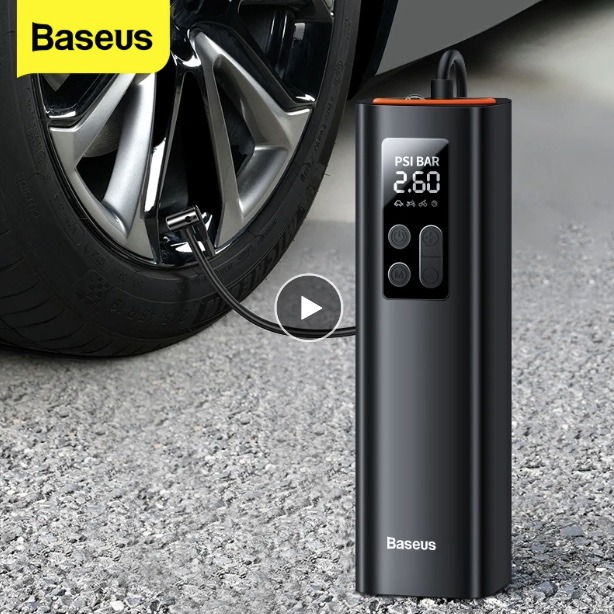 Baseus SUPER Mini MULTI-Purpose Car Air Compressor (Fast Inflation gear ...