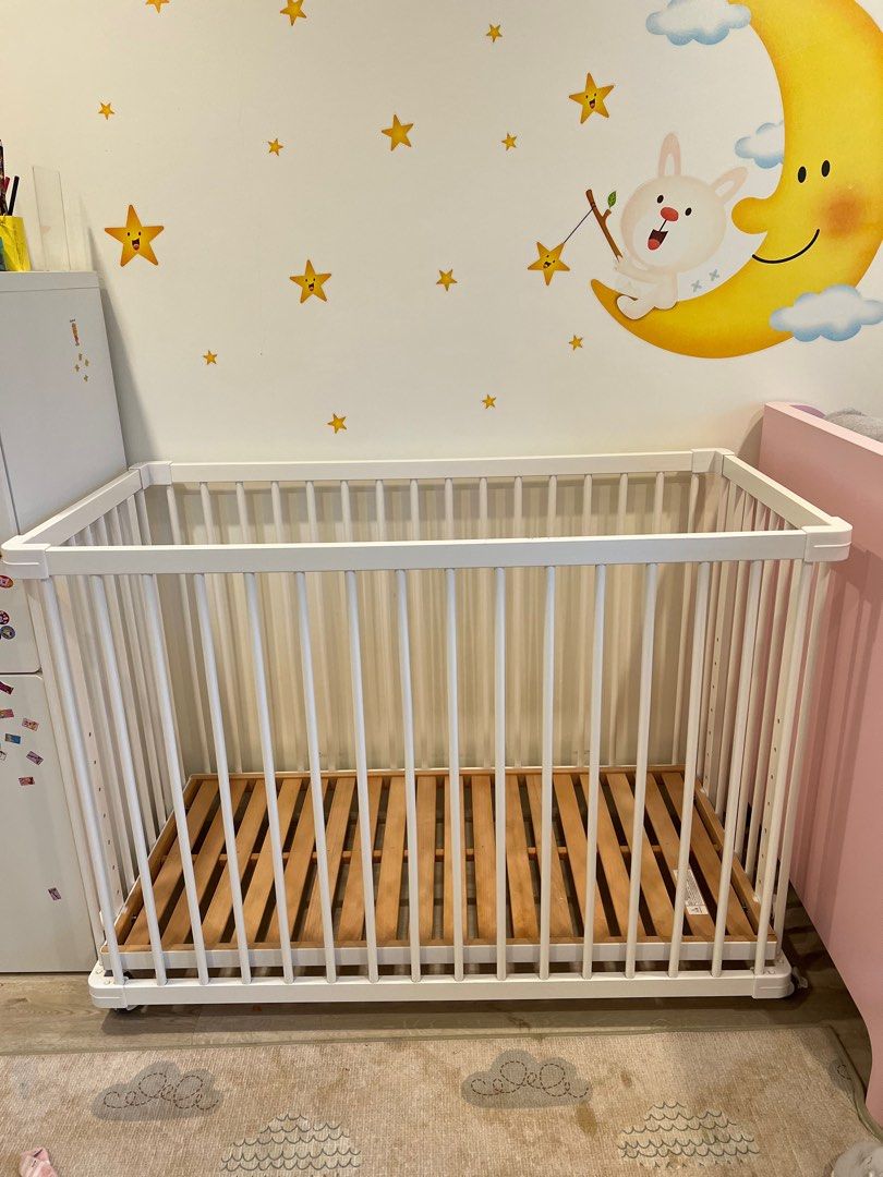 Beblum Lavo 5 convertible Cot Crib Bed - leaving SG, must go!!, Babies ...