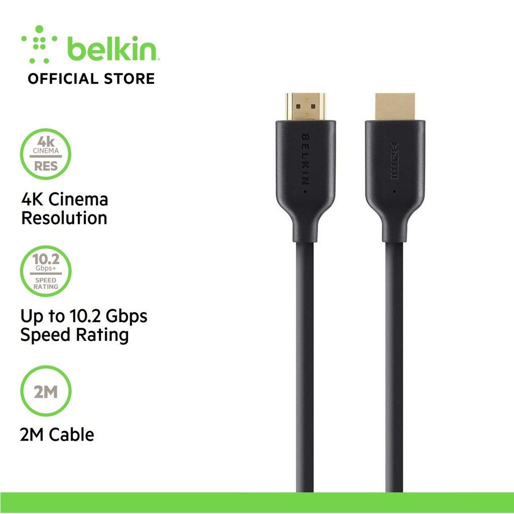 Belkin Ultra HD High Speed 4k/8k HDMI Cable (2m), Computers & Tech ...