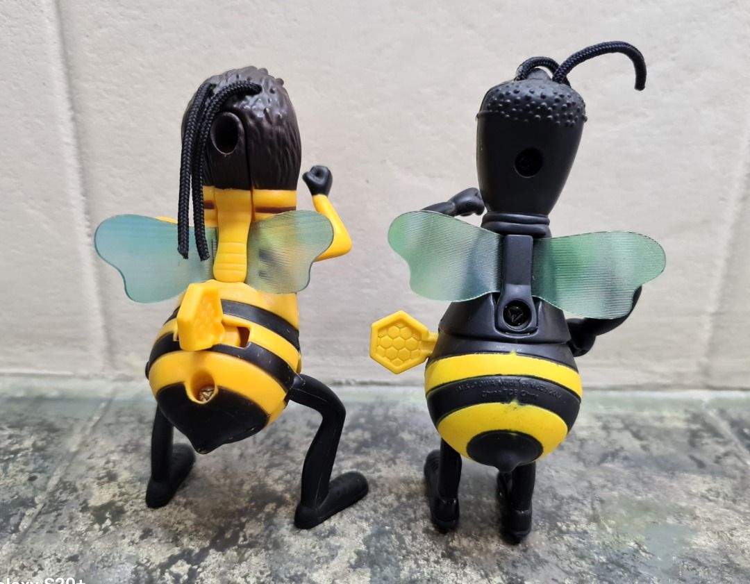 BENSON & FLAYMAN SET - 2007 McDonald's DreamWorks BEE MOVIE Happy Meal ...
