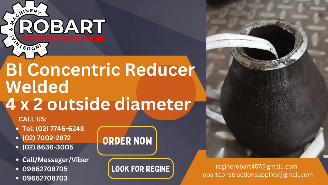 BI Concentric Reducer Welded 4 x 2 outside diameter, Commercial ...