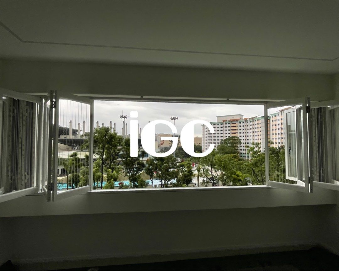 Bifold Type Invisible Grille, Home Services, Renovations, Aluminium ...