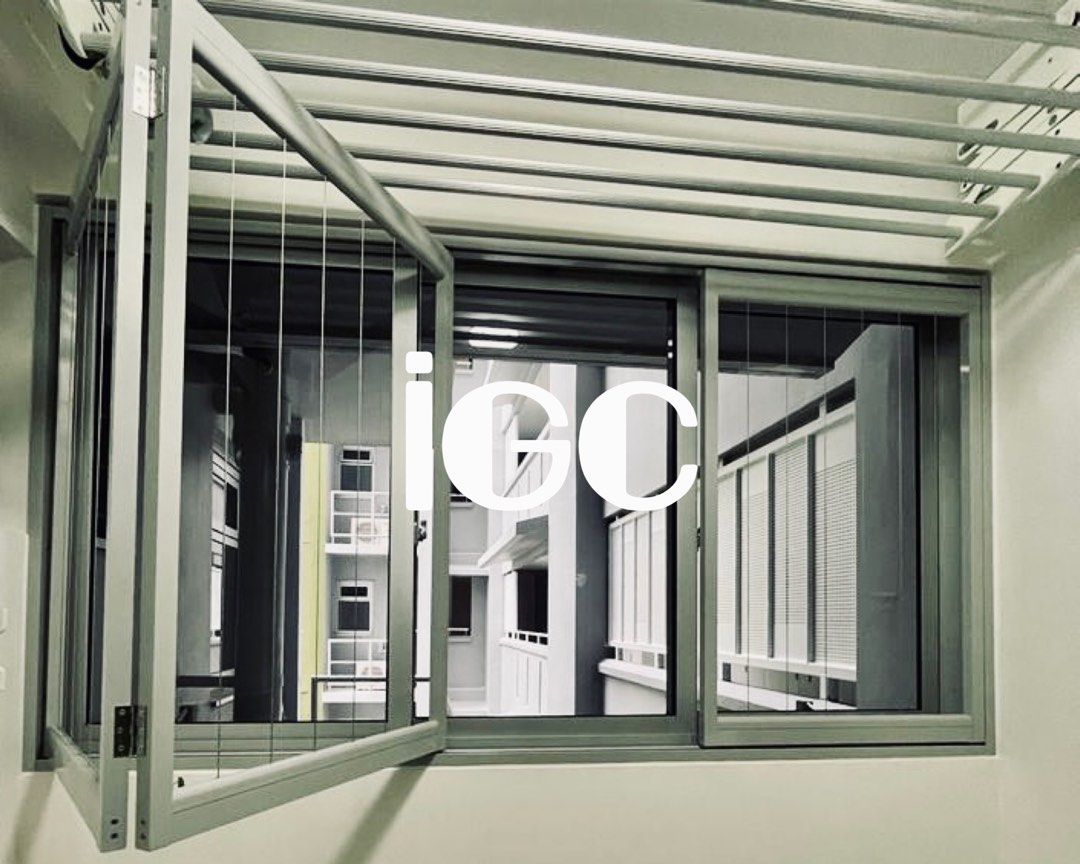 Bifold Type Invisible Grille, Home Services, Renovations, Aluminium ...