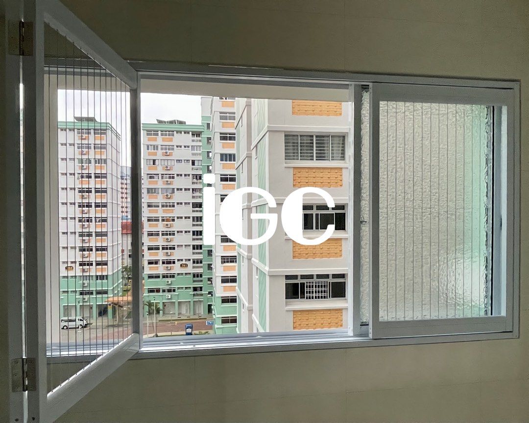 Bifold Type Invisible Grille, Home Services, Renovations, Aluminium ...