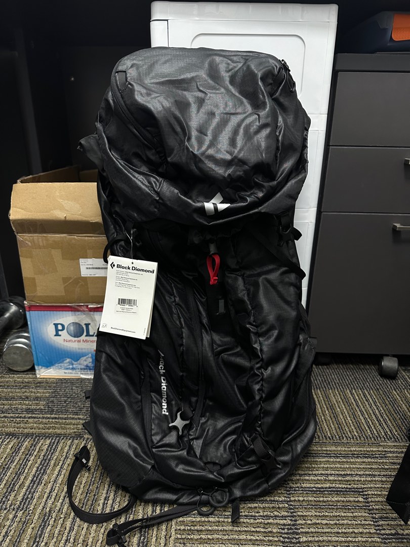 Black Diamond Backpack 60L, Men's Fashion, Bags, Backpacks on Carousell