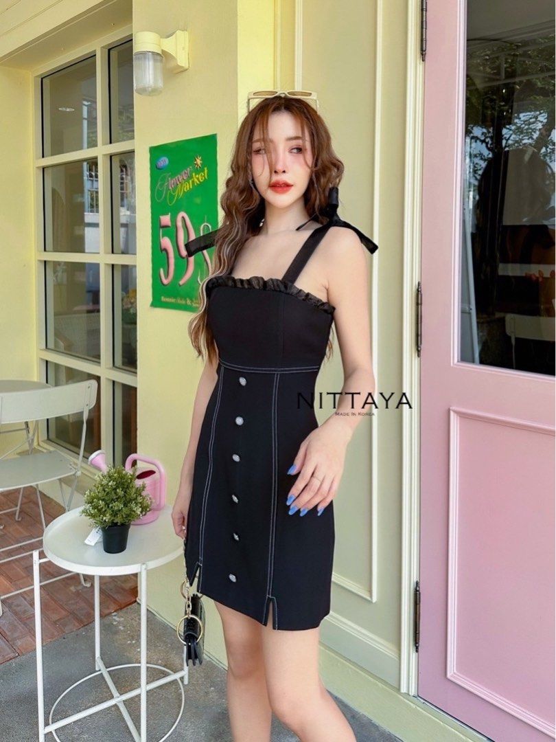 Black Dress NITTAYA THAILAND BRAND, Women's Fashion, Dresses & Sets, Dresses on Carousell
