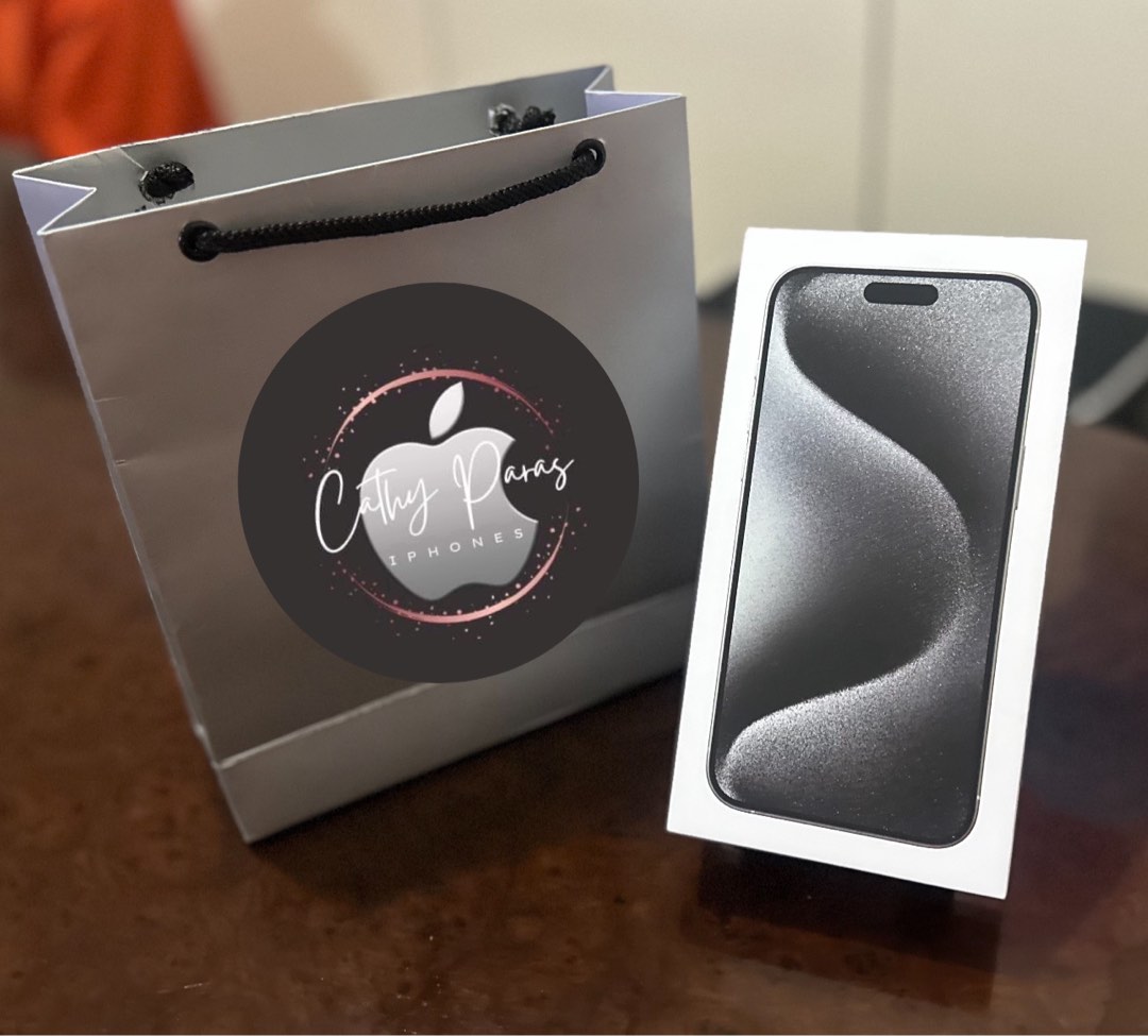 Brand New iPhone 15 ProMax in White Titanium (Open for swap to lower ...