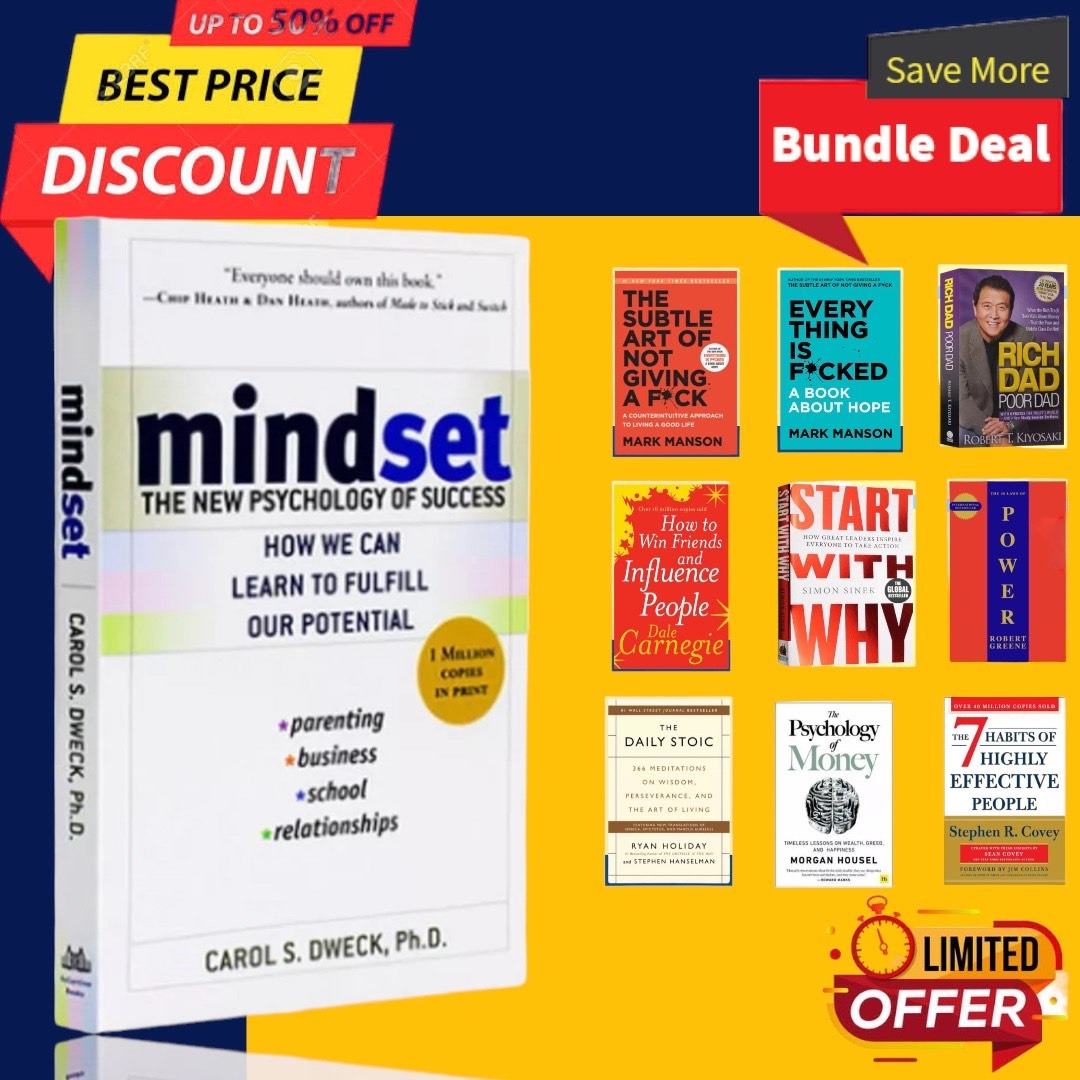 [BUNDLE PROMO] MINDSET PLUS ONE SELF-HELP MOTIVATIONAL BOOK, Hobbies ...