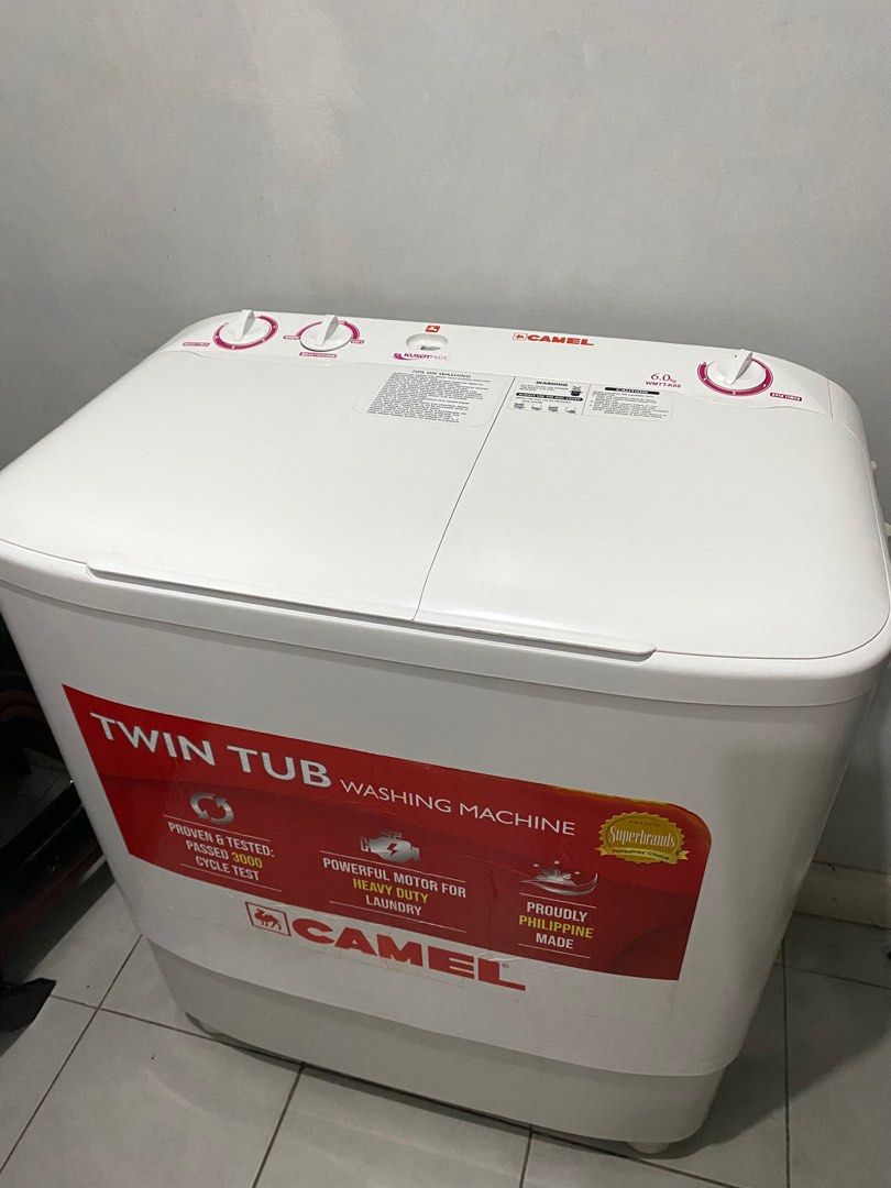 Camel 6.0kg twintub, TV & Home Appliances, Washing Machines and Dryers ...