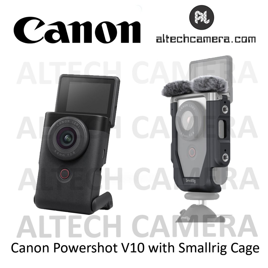 [RM200 TnG Rebate] Canon PowerShot V10 Vlog Camera Livestream Webcam ...