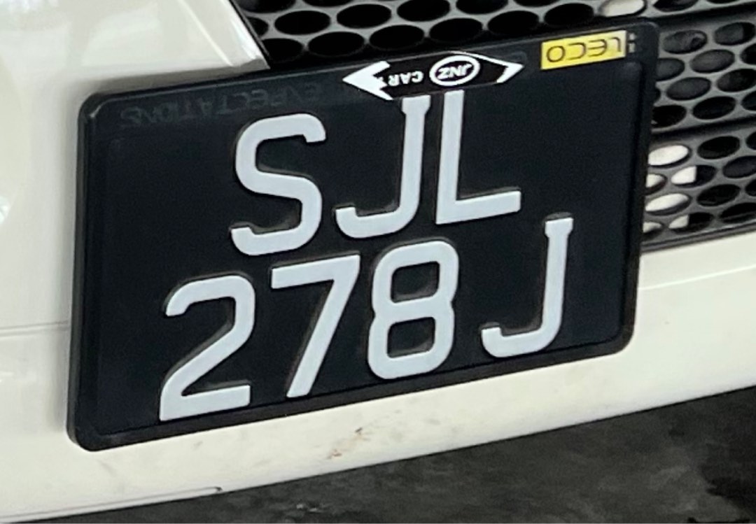 Car Plate SJL278J, Car Accessories, Car Plates on Carousell
