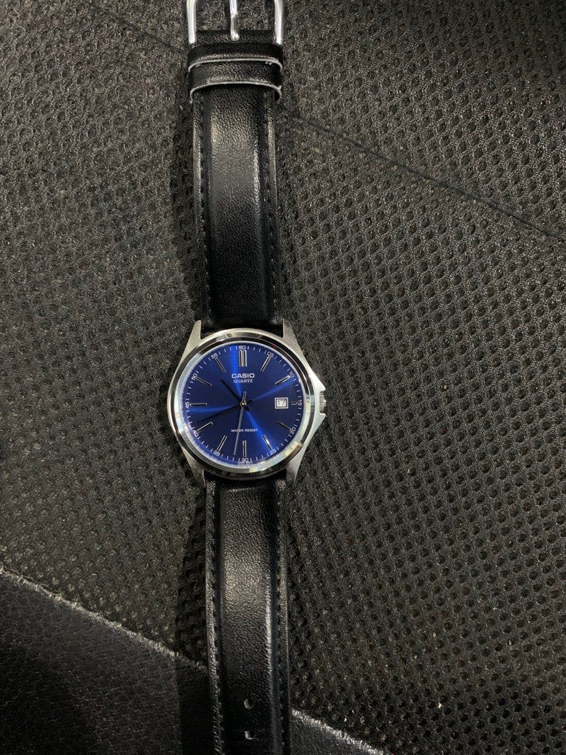 Casio MTP-1183 (Blue & Black), Men's Fashion, Watches & Accessories ...