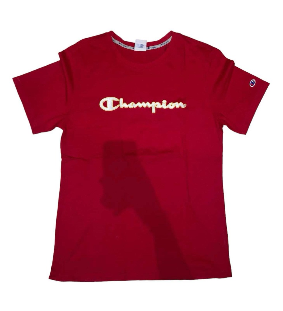 Champion Red, Men's Fashion, Tops & Sets, Tshirts & Polo Shirts on ...