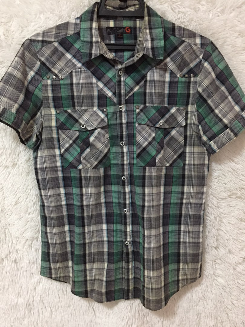 Checkered Polo, Men's Fashion, Tops & Sets, Tshirts & Polo Shirts on ...