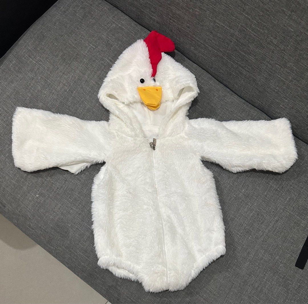 Chicken onesie costume with zipper for baby, Babies & Kids, Babies ...