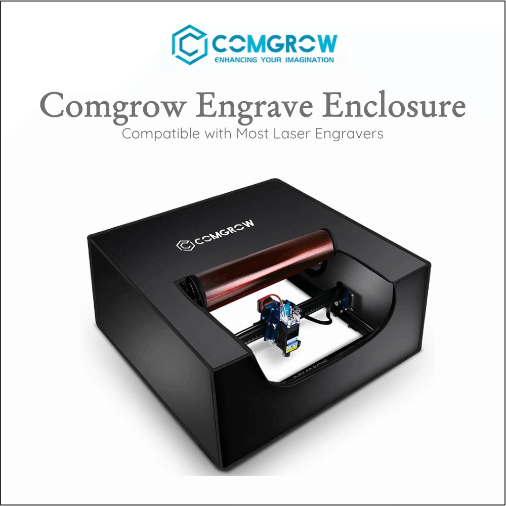 Comgrow Laser Engrave Enclosure with Vent, Laser Engraving Machine ...