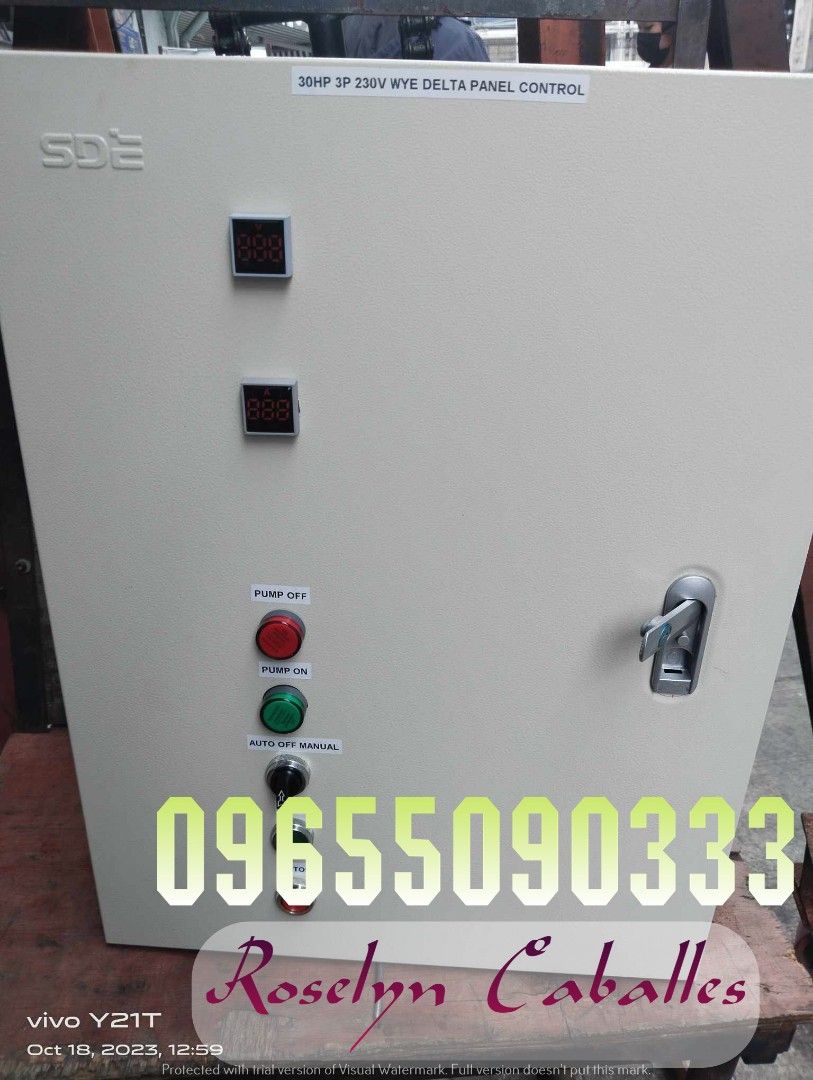 Control panel (30hp, 3p), Commercial & Industrial, Construction Tools ...