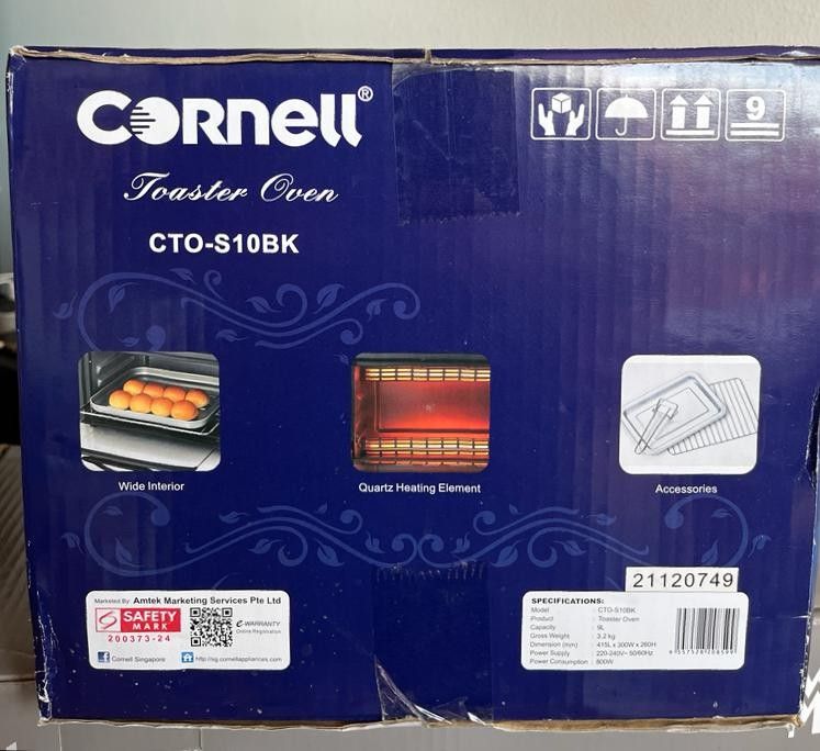 Cornell Toaster Oven, TV & Home Appliances, Kitchen Appliances, Ovens ...