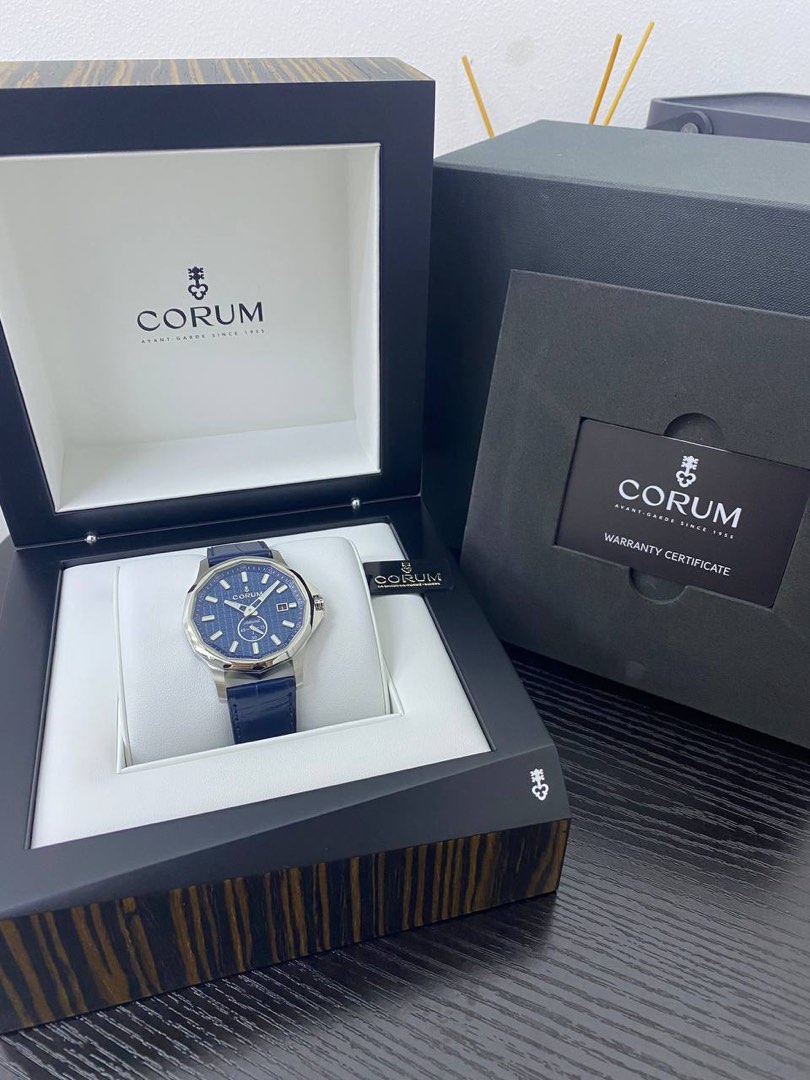 Corum Admiral 42 automatic blue dial, Luxury, Watches on Carousell