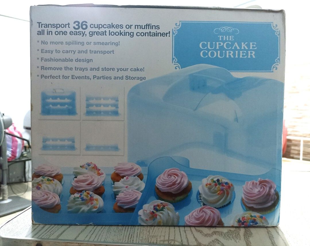 Cupcake holder organizer the cupcake courier box cake baking, Furniture ...