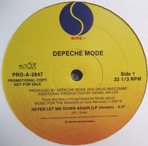 Depeche Mode – Never Let Me Down Again (LP Version), Hobbies & Toys, Music & Media, Vinyls on ...