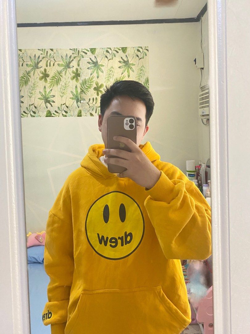 Drew House Golden Yellow Legit Hoodie, Men's Fashion, Coats, Jackets ...