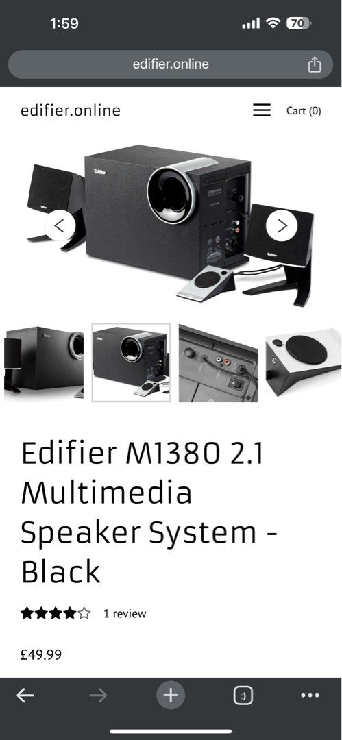 Edifier M1380 2.1 Desktop TV Speaker, Audio, Soundbars, Speakers & Amplifiers on Carousell