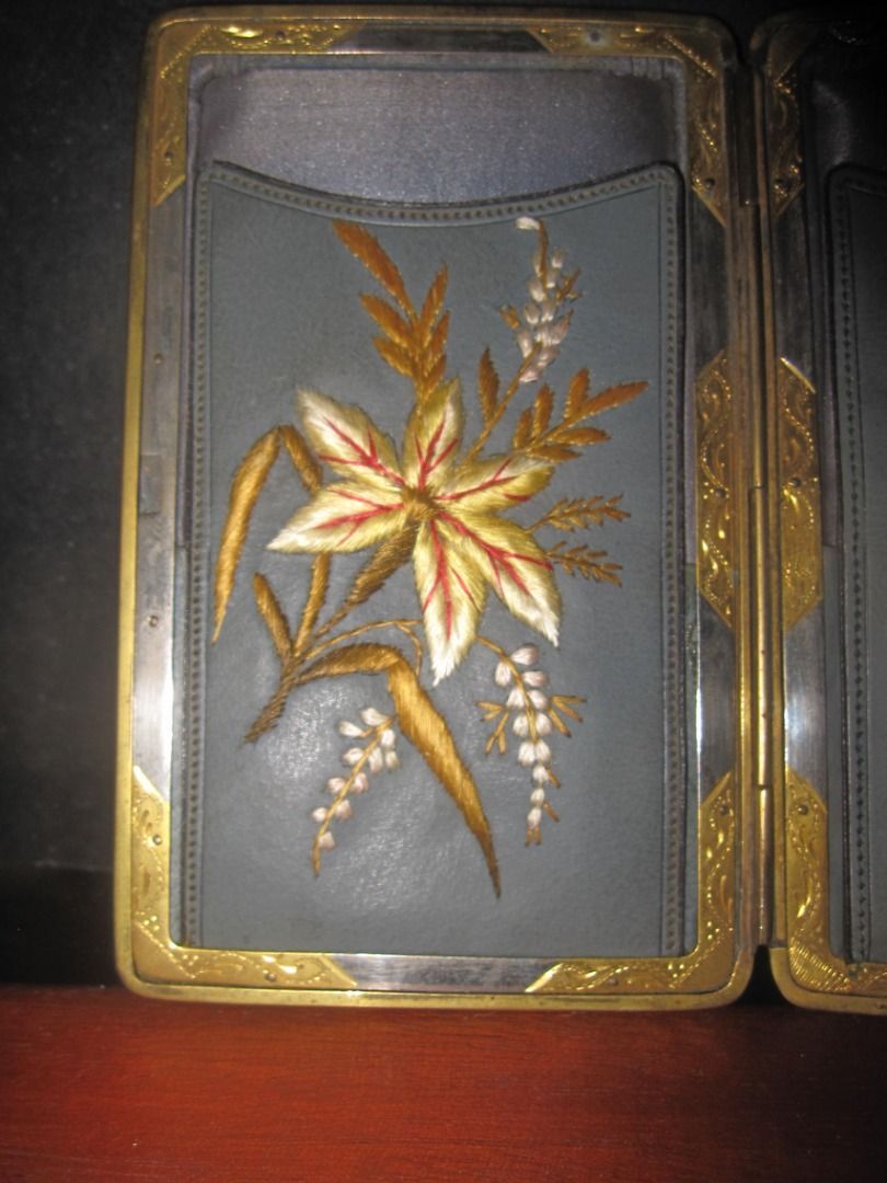 Edwardian Ladies Carte De Visite / Calling Card Wallet Leather ...
