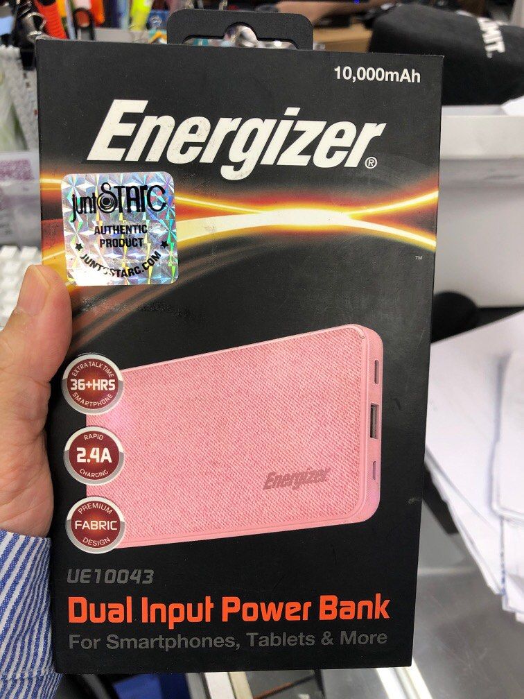 Energizer 10000mah Pink Power Bank for smart phones and tablets ...