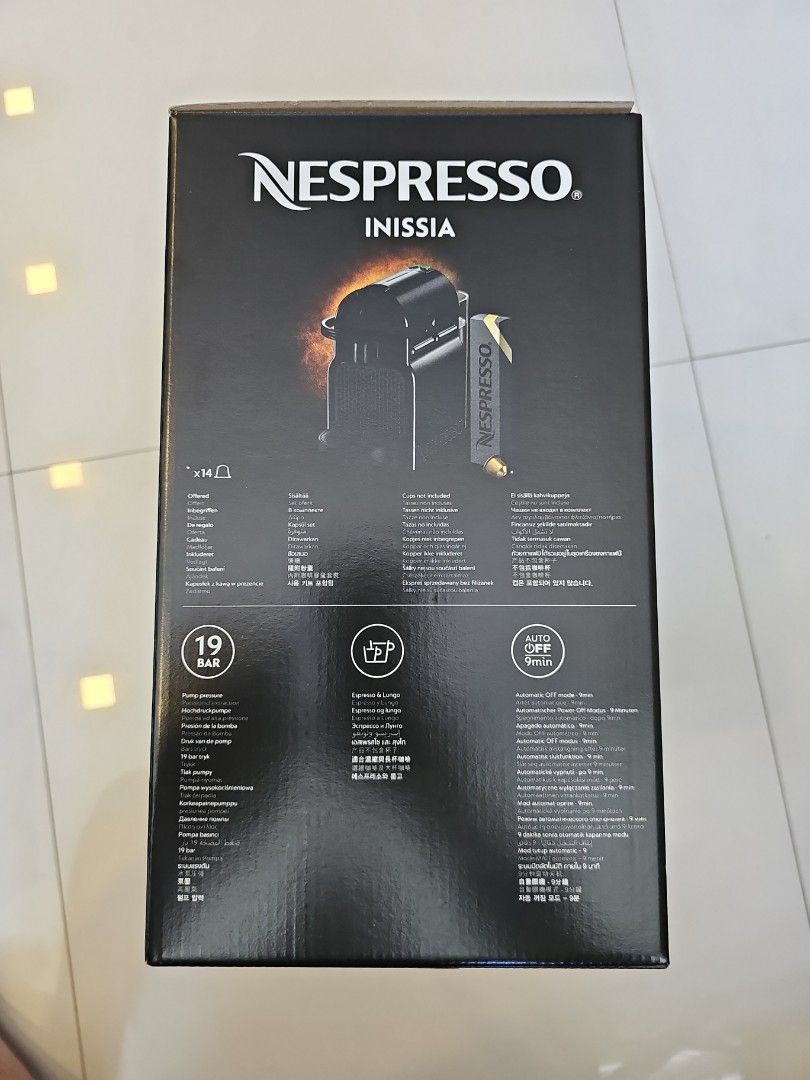 Nspresso Inissia coffee machine, TV & Home Appliances, Kitchen ...