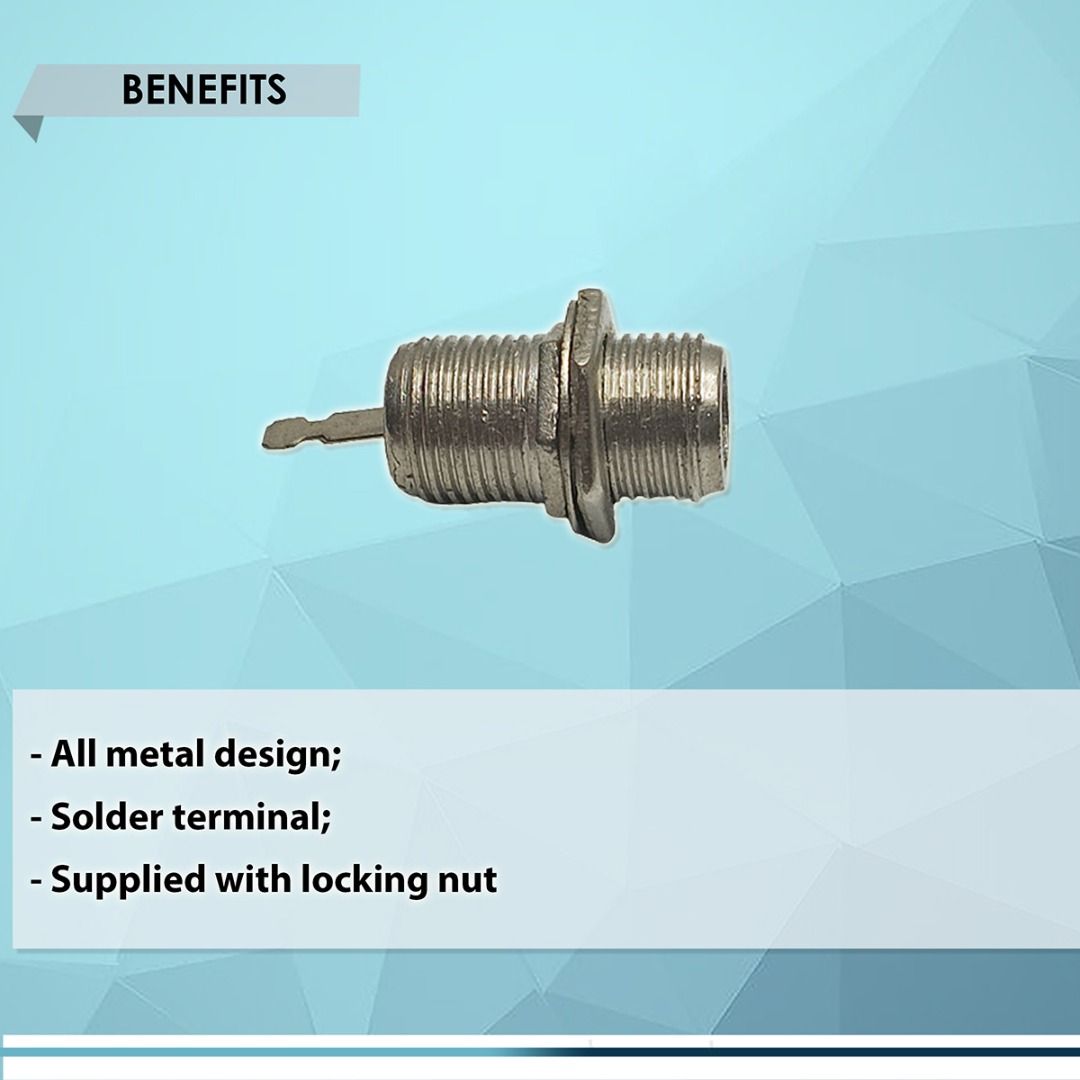 F TYPE PANEL MOUNTED SOCKET FEMALE JACK SOLDER CONNECTOR ADAPTER, BEST ...