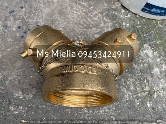 (FDC) FIRE DEP CONNECTION W/CAP CHAIN SIAMES TWIN (THREADED ...